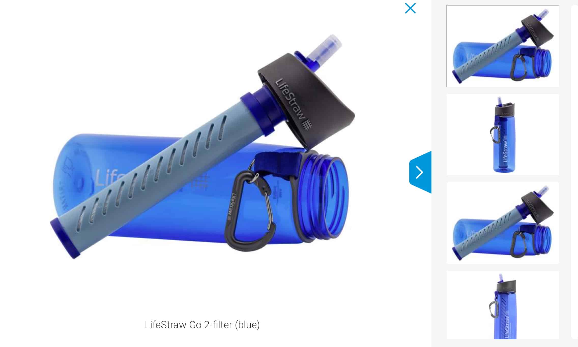 LifeStraw Go 2 stage Blue kopen. www.hard2find.nl